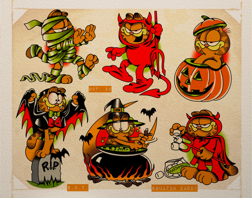 11x14 Garfields Halloween Print – SelfCareClothing