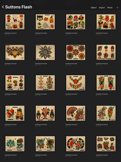 Sutton Lockheart Tattoo Flash Designs E-Book Digital Download Over 30 ...