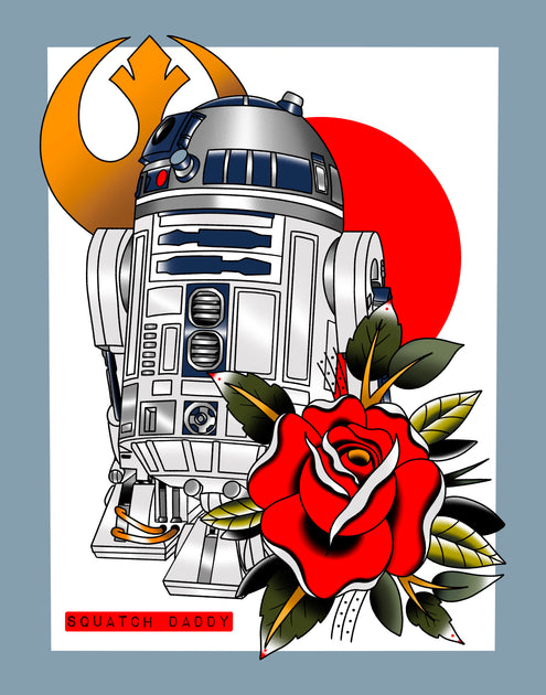 Star Wars R2-D2 Print 11x14 – SelfCareClothing